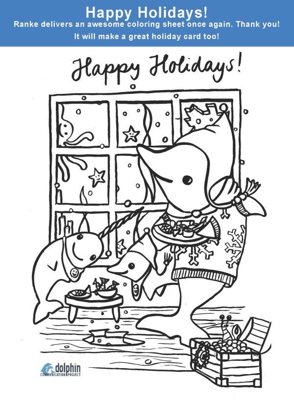 New Dolphin Coloring Page – Dolphin Communication Project