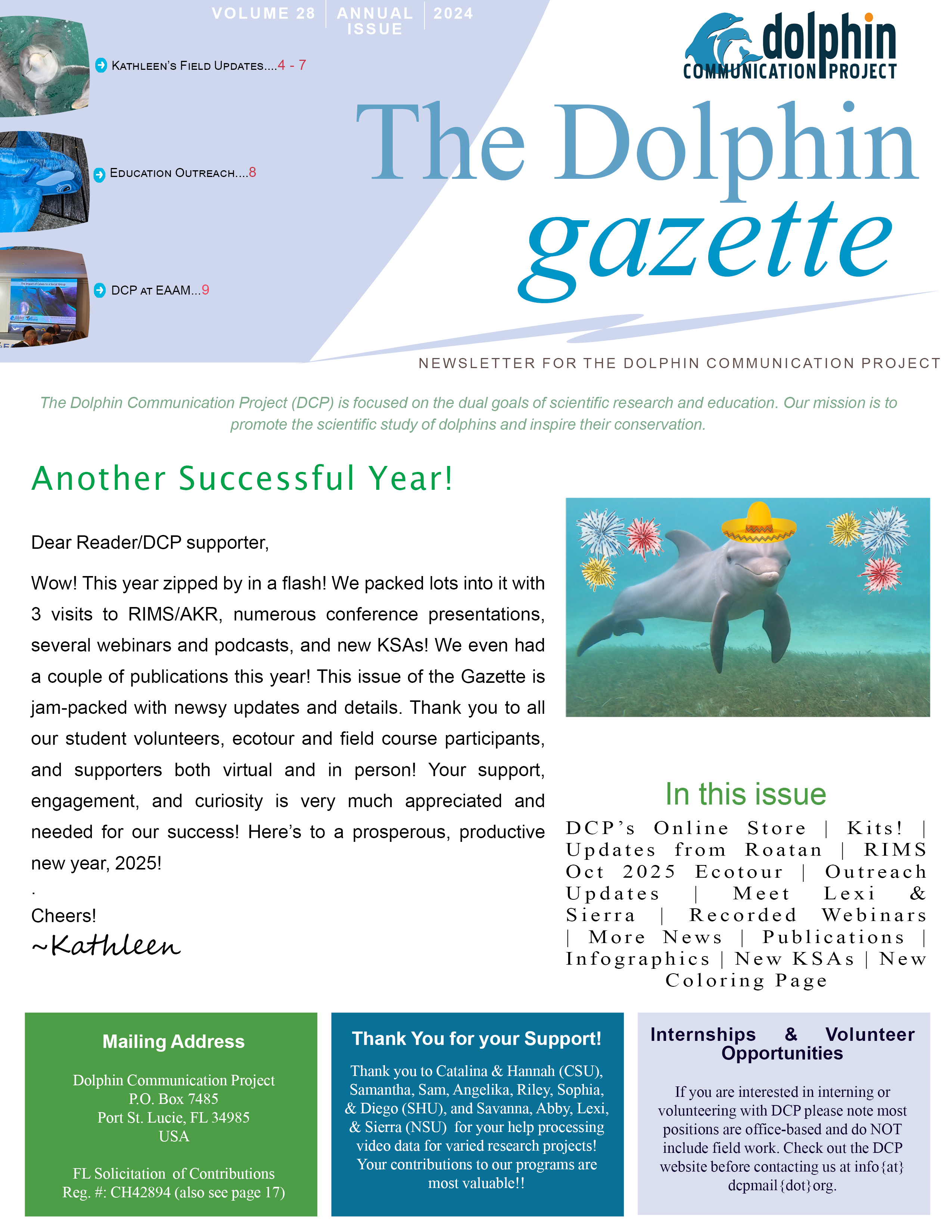 The 2024 Dolphin Gazette – Dolphin Communication Project